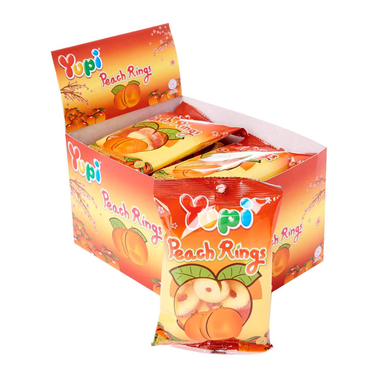 Yupi Peach Rings Candy (45g x 12) – CRAZYBADMAN